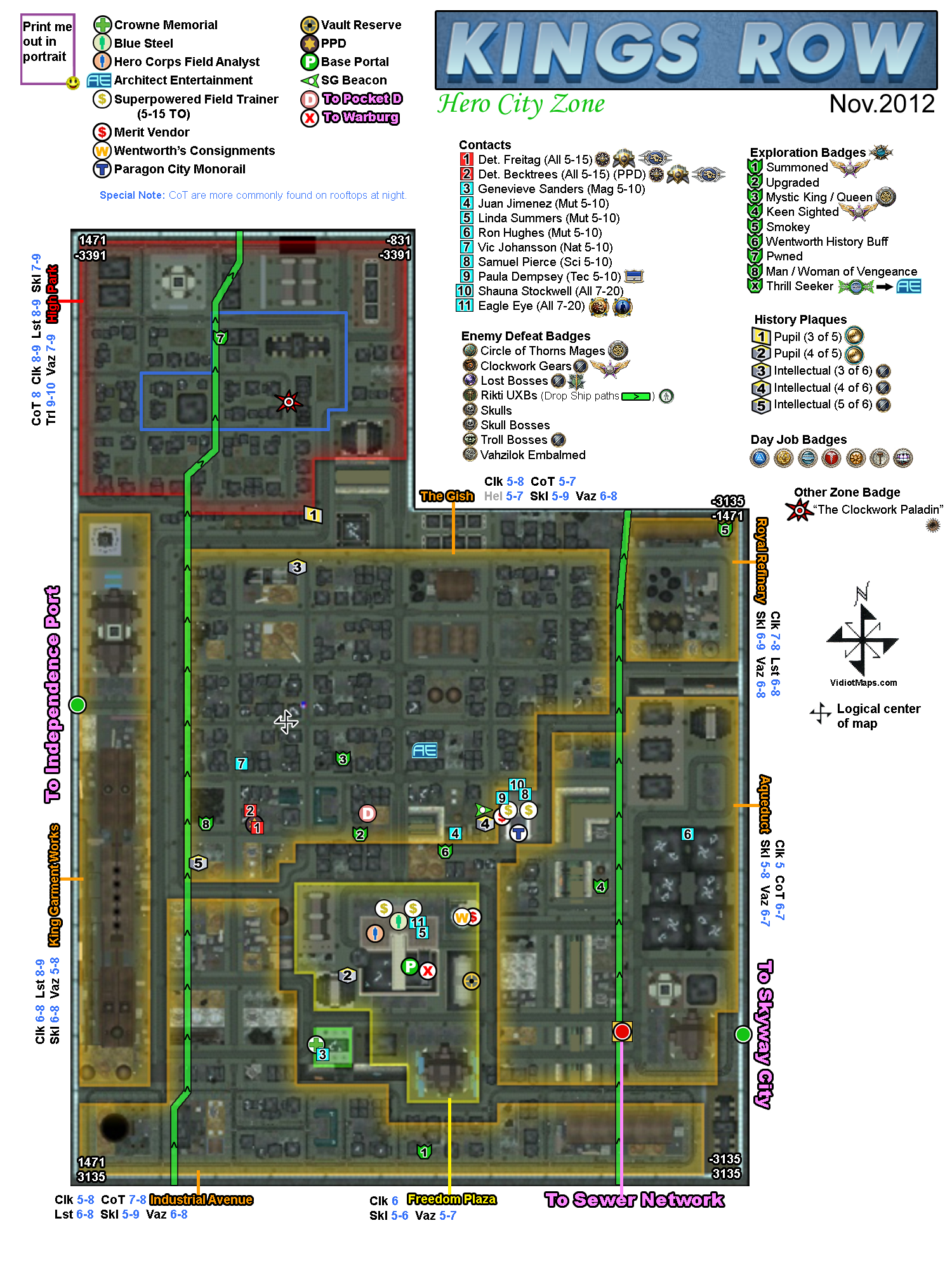 Kings Row - Paragon Wiki Archive